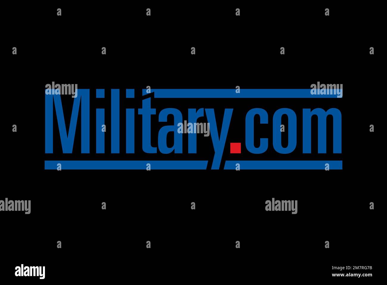 Military. com, Logo, Black background Stock Photo - Alamy
