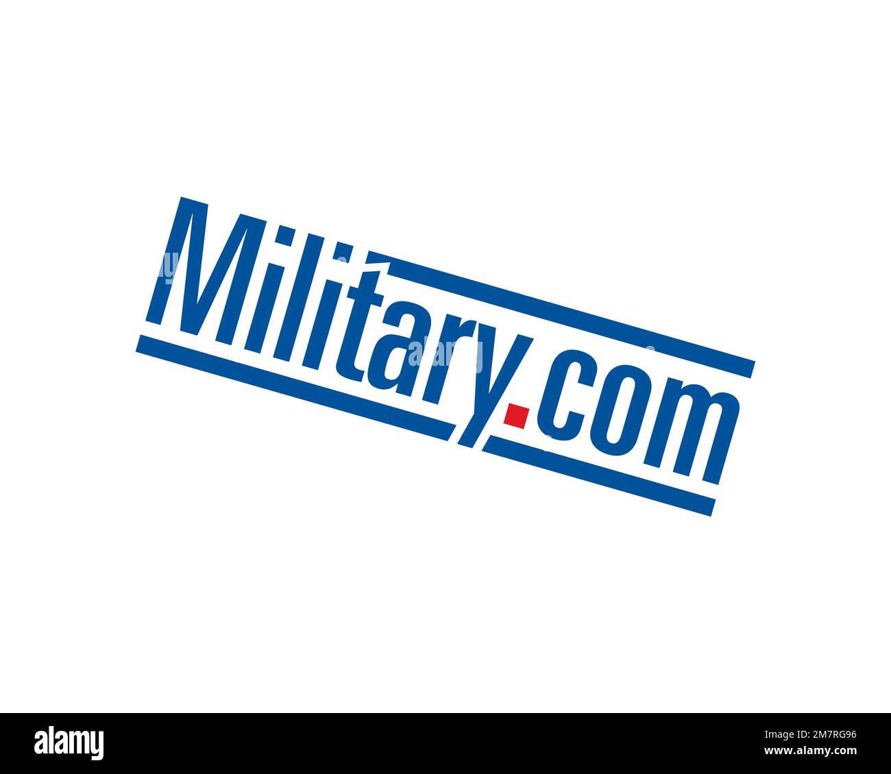 Military. com, rotated logo, white background B Stock Photo - Alamy