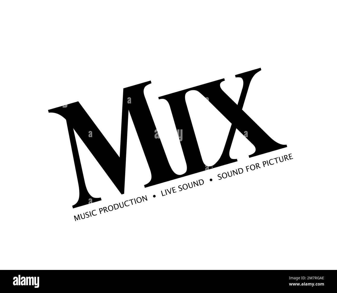 Mix logo Black and White Stock Photos & Images - Alamy