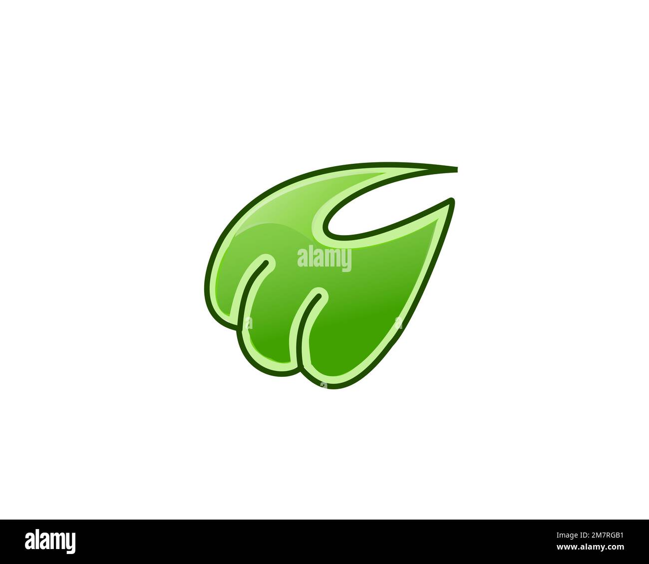 Midori web browser, rotated logo, white background B Stock Photo - Alamy