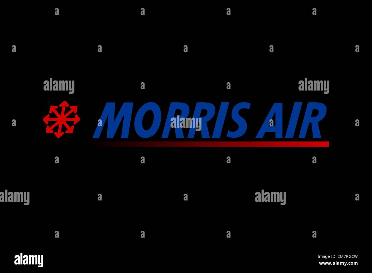 Morris Air, Logo, Black background Stock Photo - Alamy