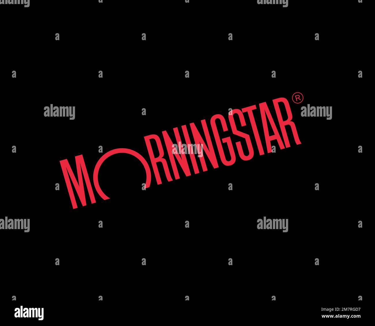 Morningstar Inc. rotated logo, black background Stock Photo - Alamy