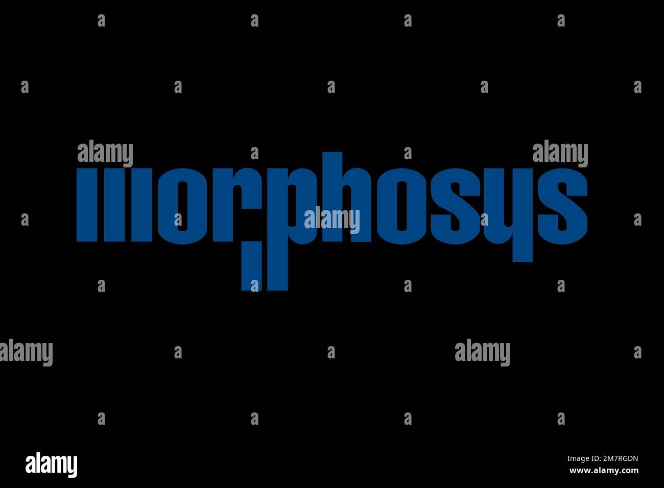 MorphoSys, Logo, Black background Stock Photo - Alamy