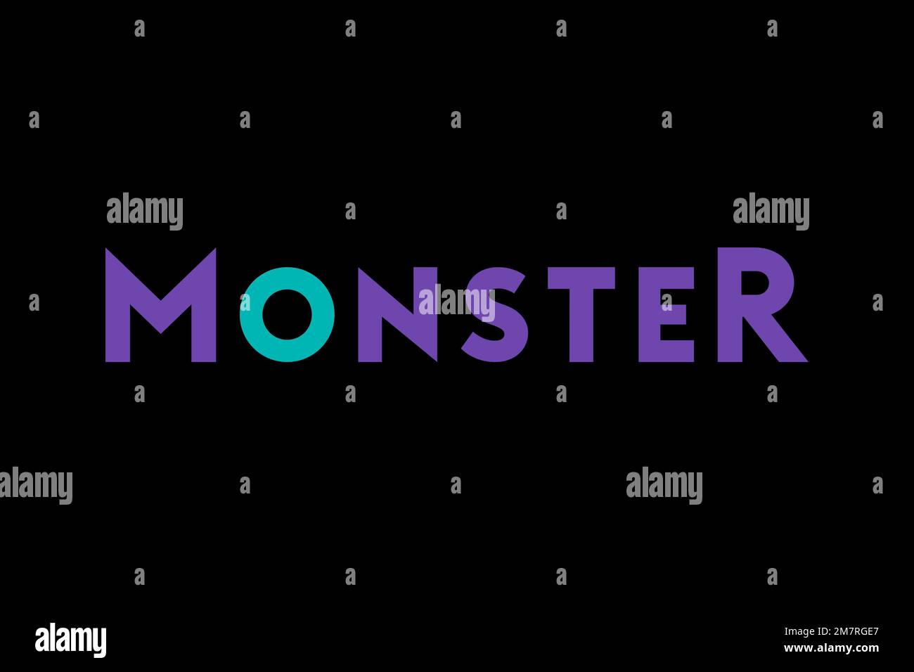 Monster. com, Logo, Black background Stock Photo - Alamy