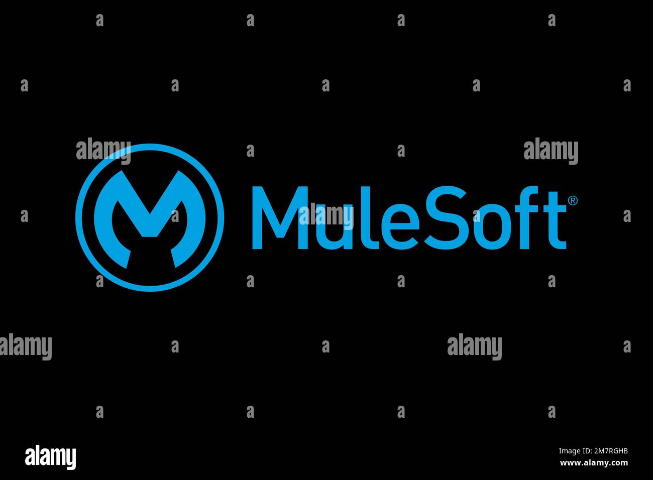 MuleSoft, Logo, Black background Stock Photo - Alamy
