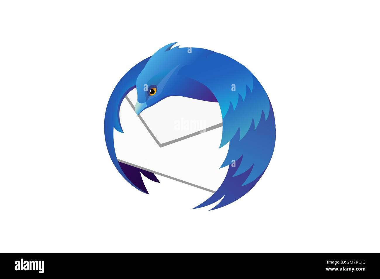 Logotipo De Mozilla Thunderbird POZNAN, POL JUN 16, 2020: Laptop