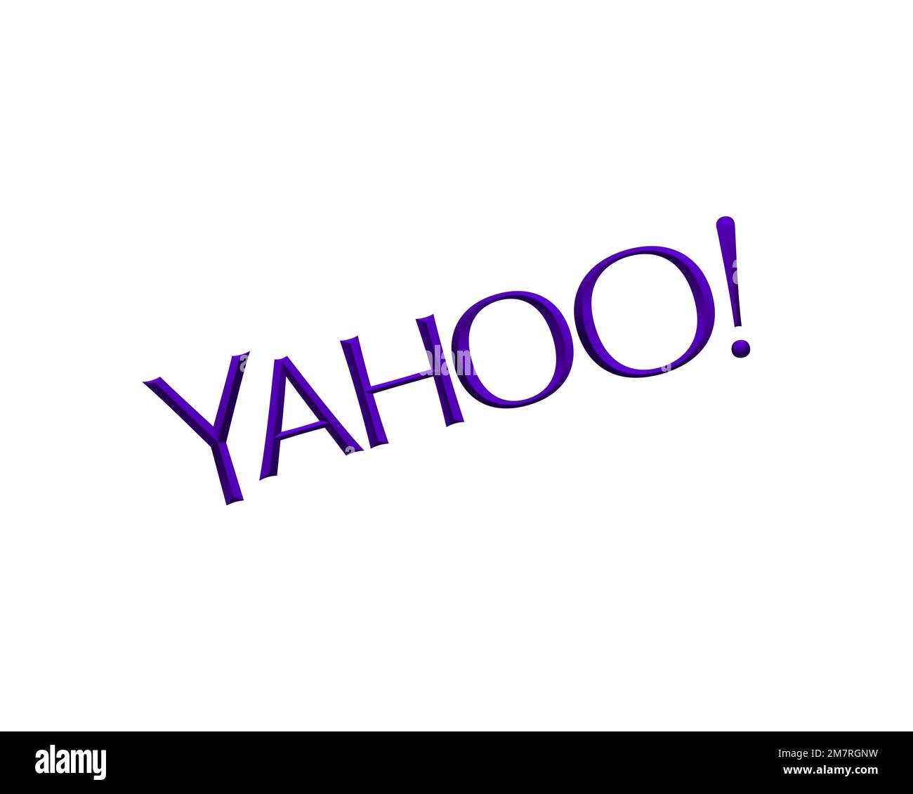 My Yahoo!, rotated logo, white background Stock Photo - Alamy