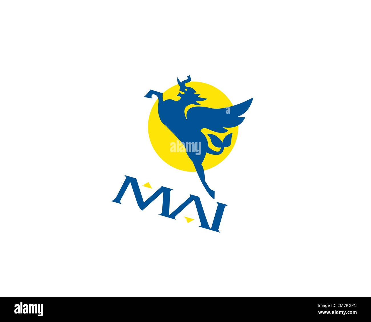 Myanmar Airways International, rotated logo, white background B Stock ...