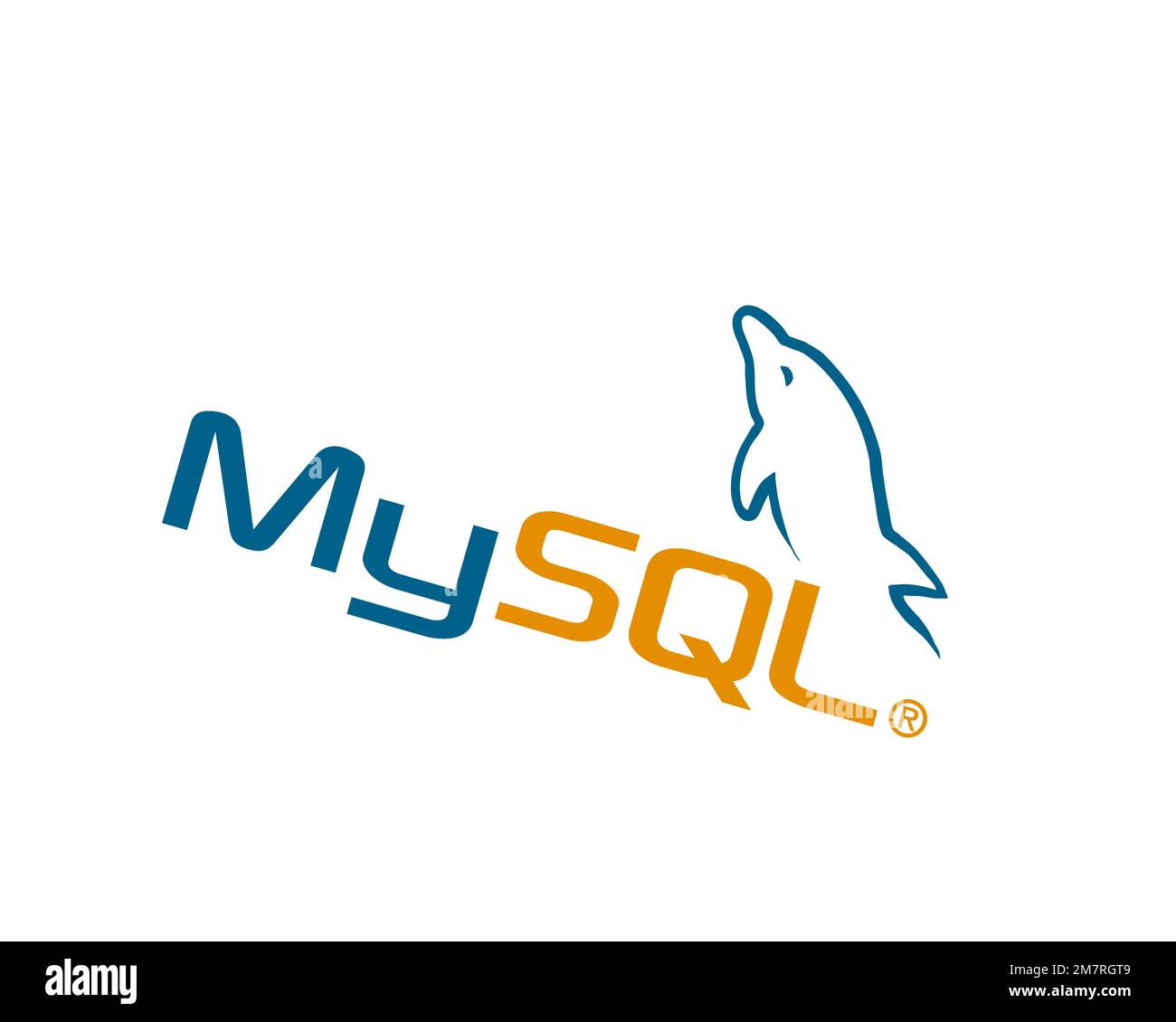 MySQL Rotated Logo White Background B Stock Photo Alamy