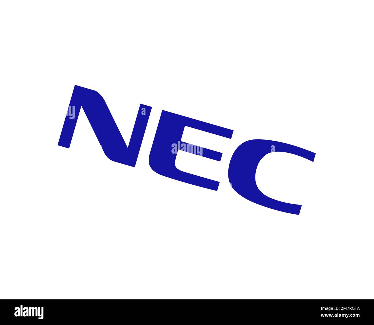 NEC Corporation of America, rotated logo, white background B Stock ...