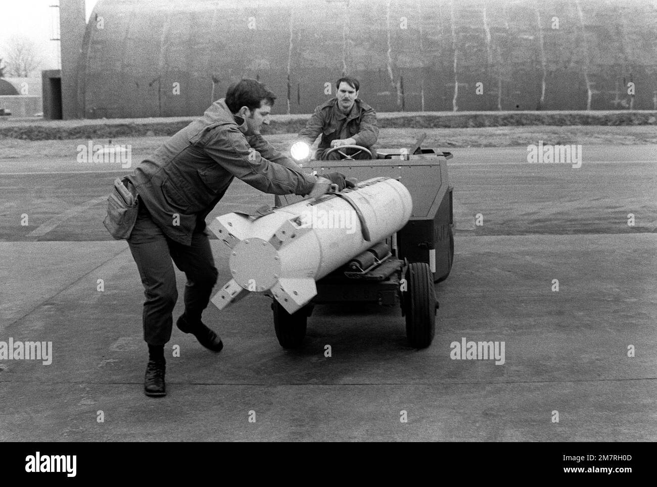 Loading crew supervisor SSGT Ron Lowery and SSGT Otto, left to right ...