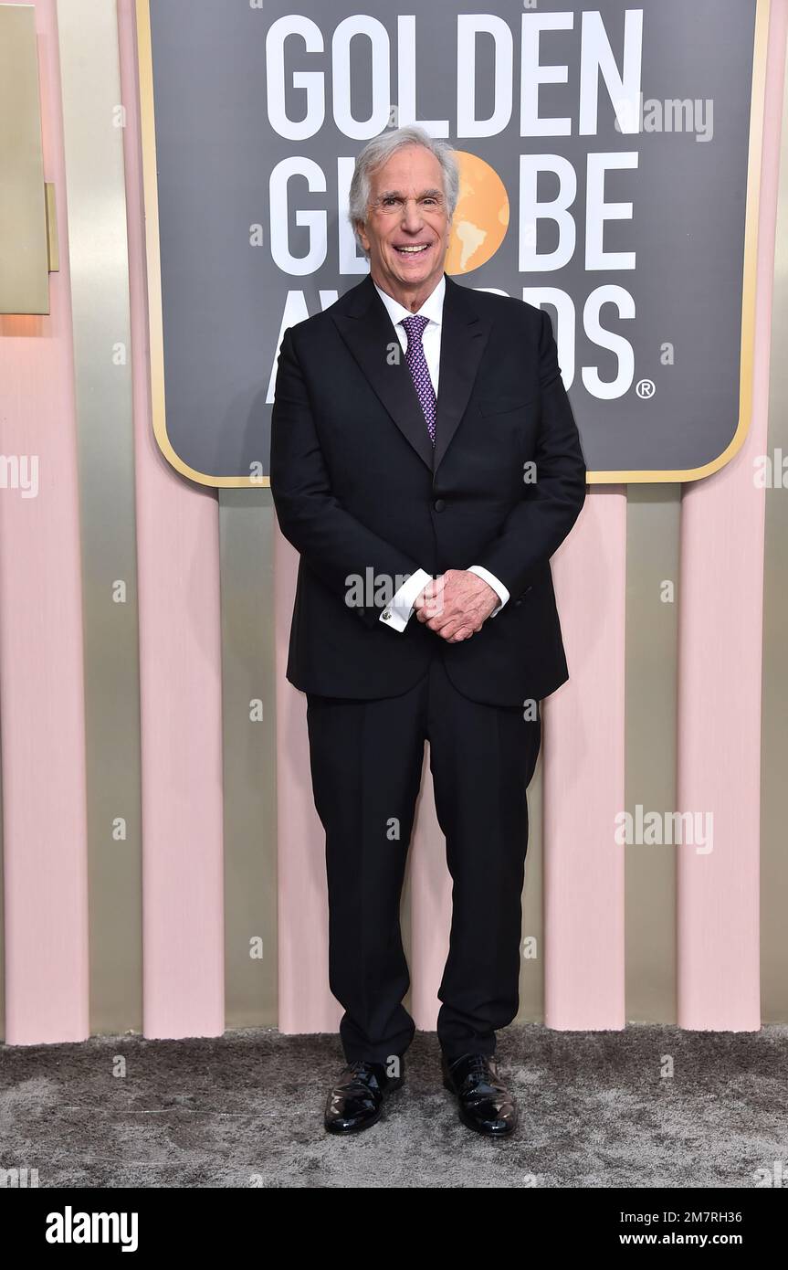 Henry Winkler arrives at the 80th annual Golden Globe Awards at the ...