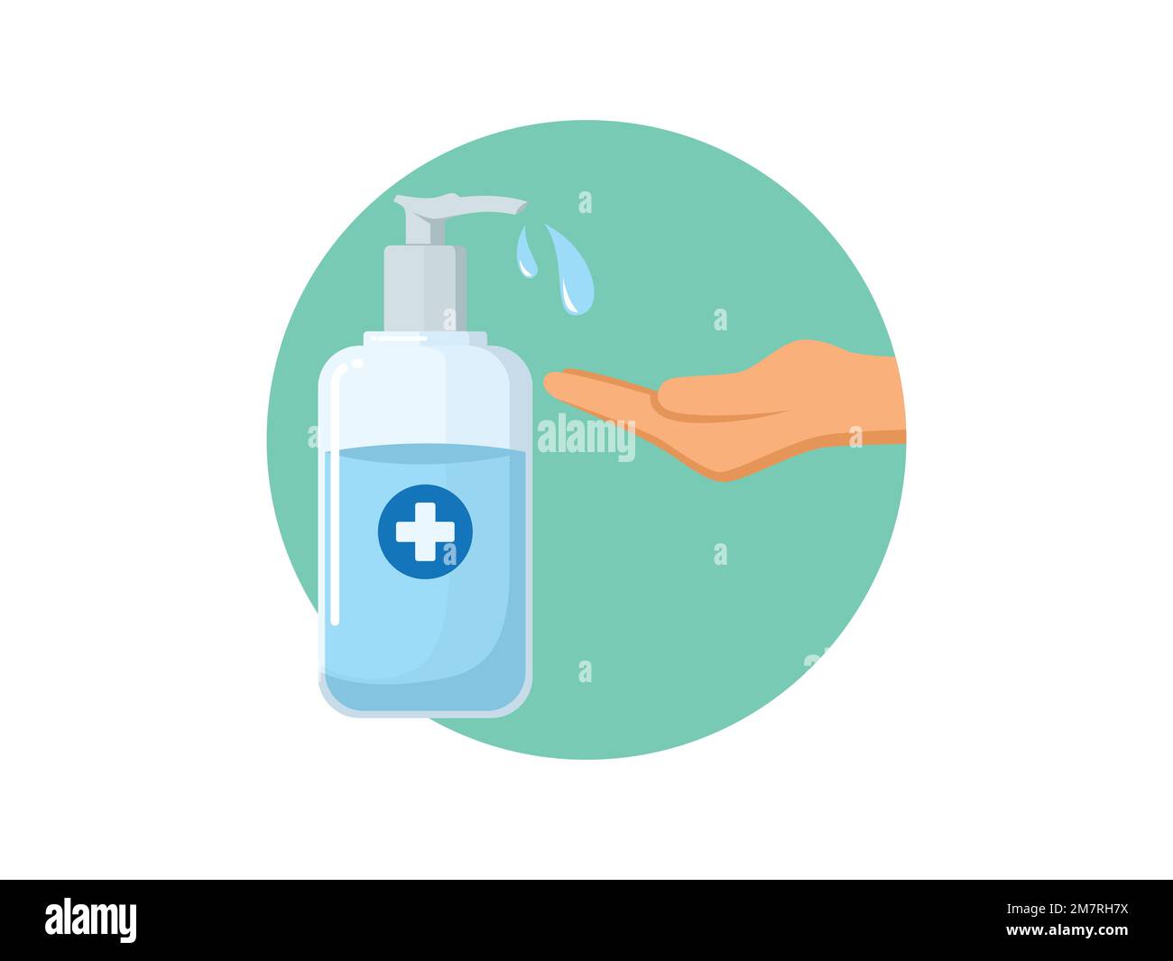 Hand Sanitizer Healthcare equipment vector illustration flat design ...