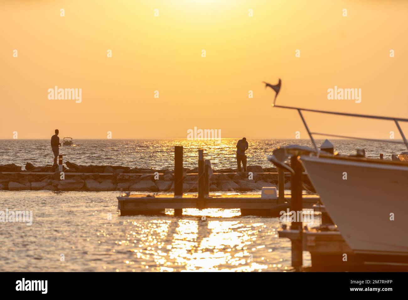 Summer sunset small waves hi-res stock photography and images - Alamy