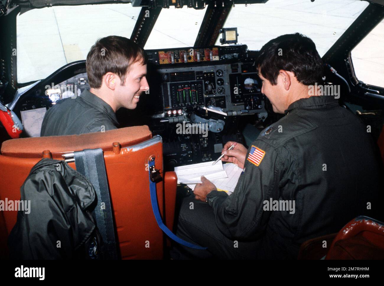 LT. Ted Truex and MAJ Charles Robinson, C-141 Starlifter aircraft ...