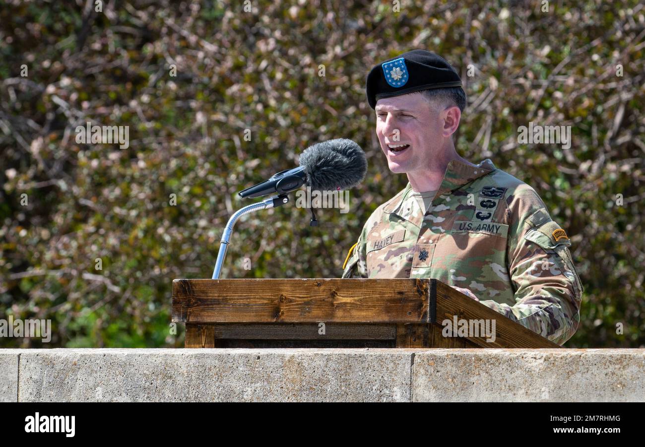 U.S. Army Lt. Col. Michael E. Havey, the commander of the 1st Battalion ...