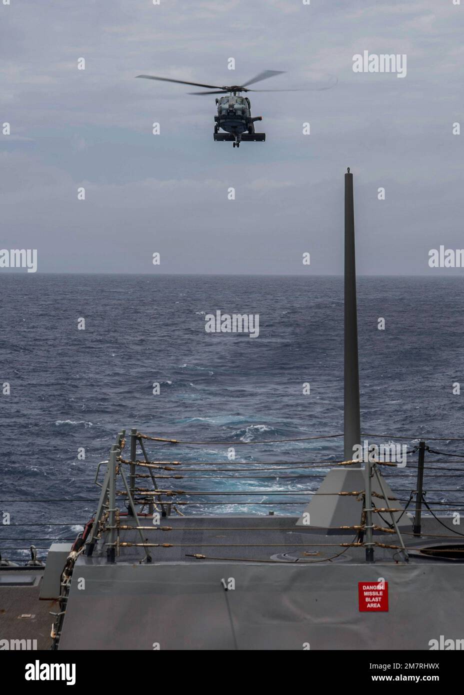 PHILIPPINE SEA (May 12, 2022) An MH-60R Sea Hawk helicopter, attached ...