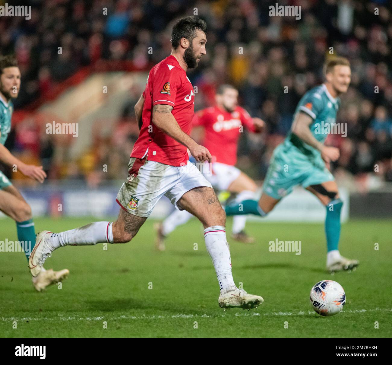 Wrexham, Wrexham County Borough, Wales. 10th January 2023. Wrexham’s ...
