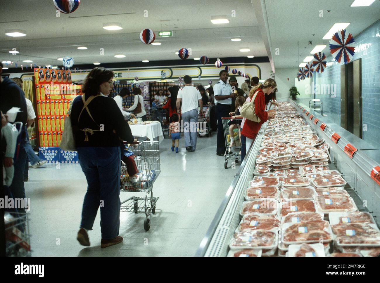 Interior view of the new base commissary. Base: Kadena Air Base State ...