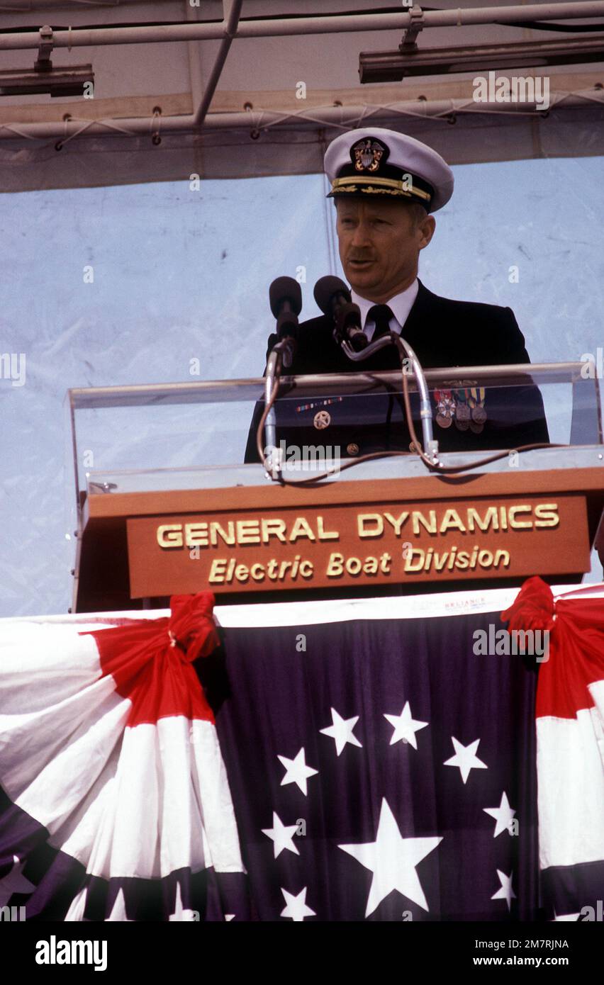 CAPT Thomas H. Anderson commanding officer of the nuclear-powered ...