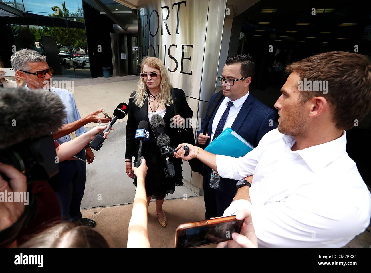Lawyer Leigh Johnson who is representing Uiatu Joan Taufua outside ...