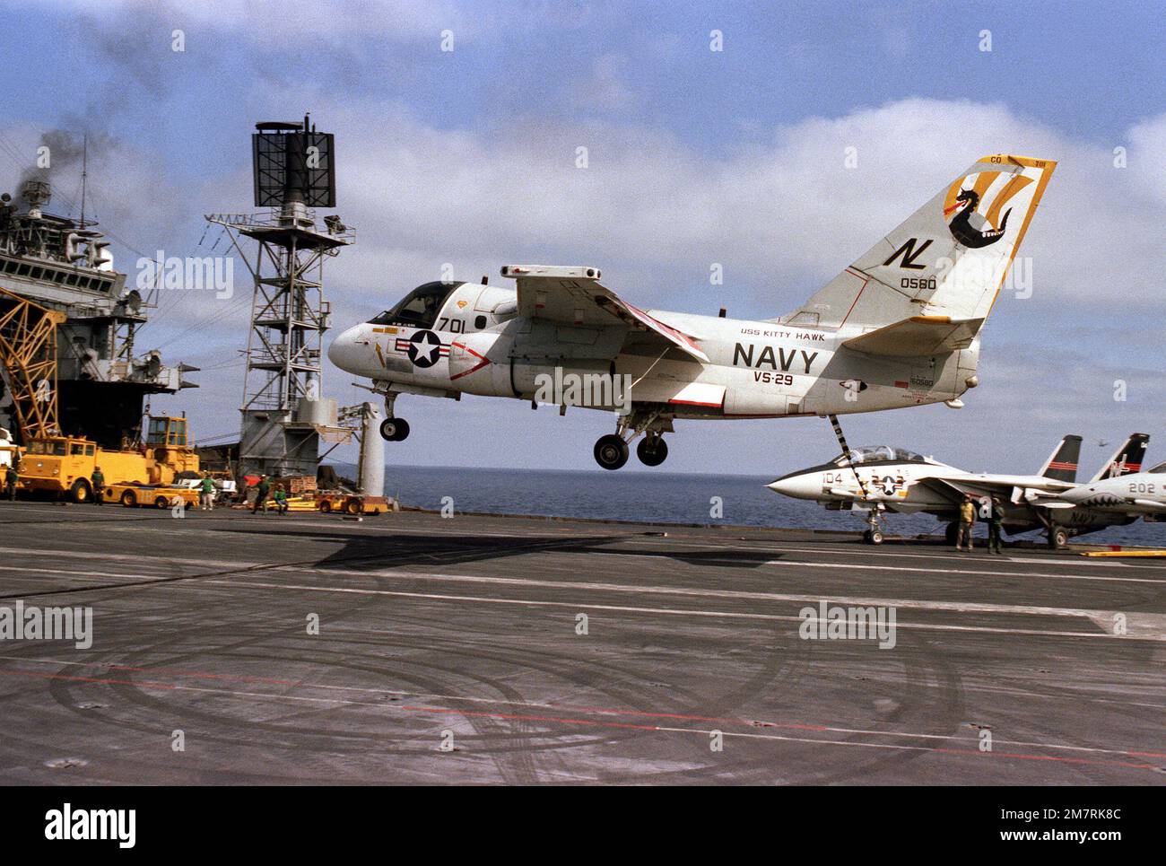 A left side view of an S-3A Viking from Air Anti-submarine Squadron 29 ...