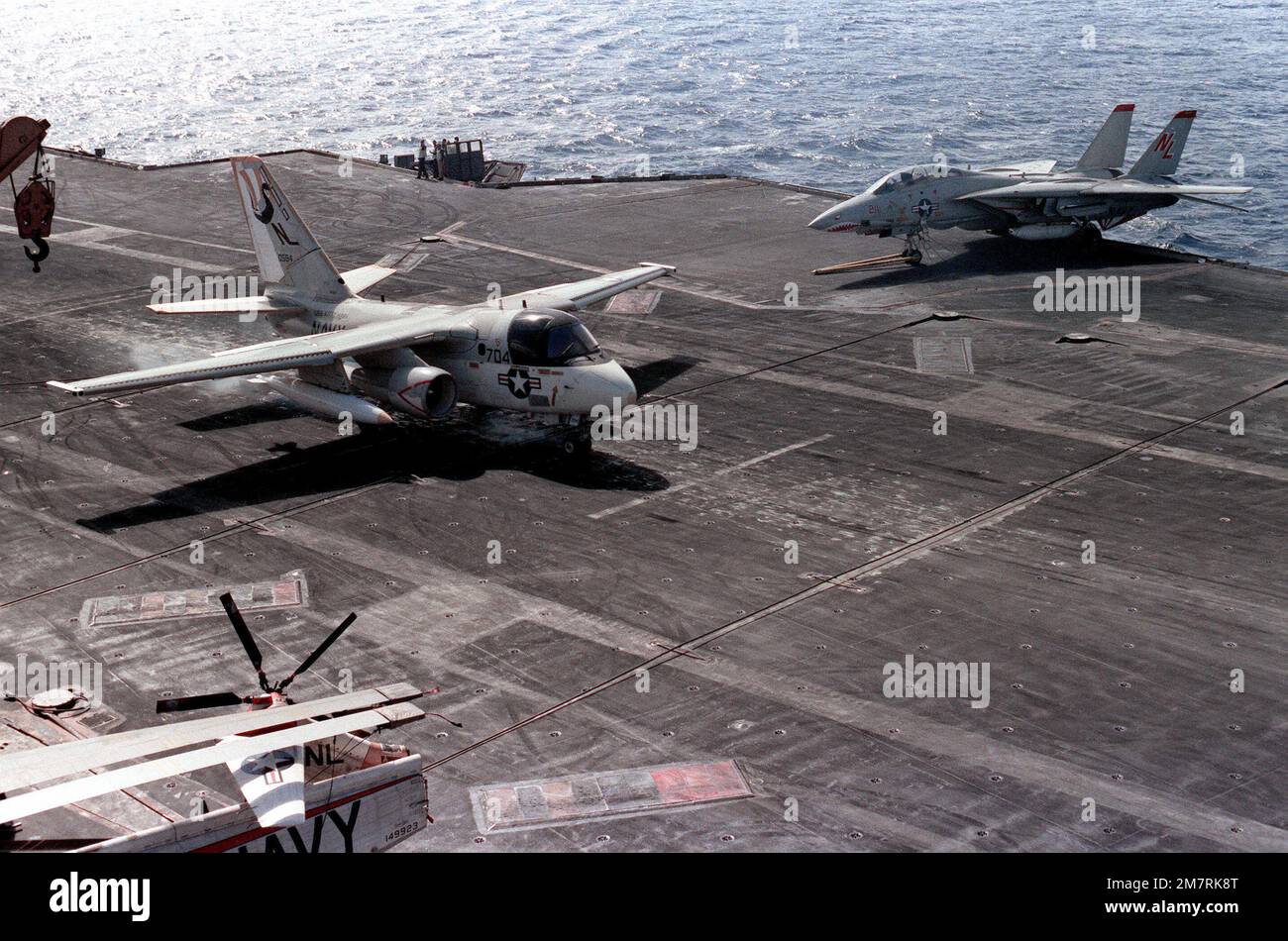 An overhead right front view of an S-3A Viking from Air Anti-submarine ...