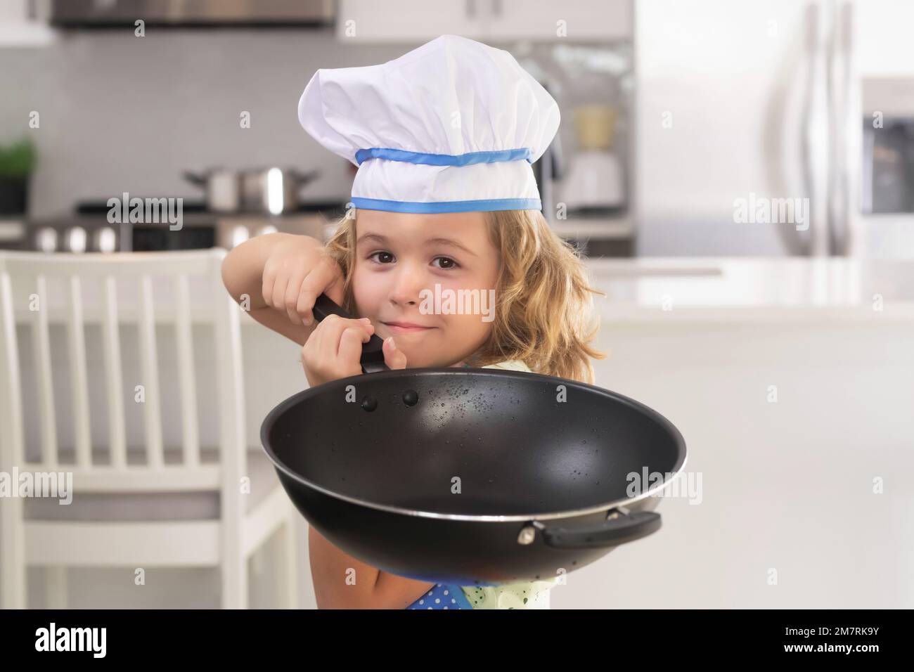 Kid chef cook cookery. Cooking children. Child boy with apron and chef ...