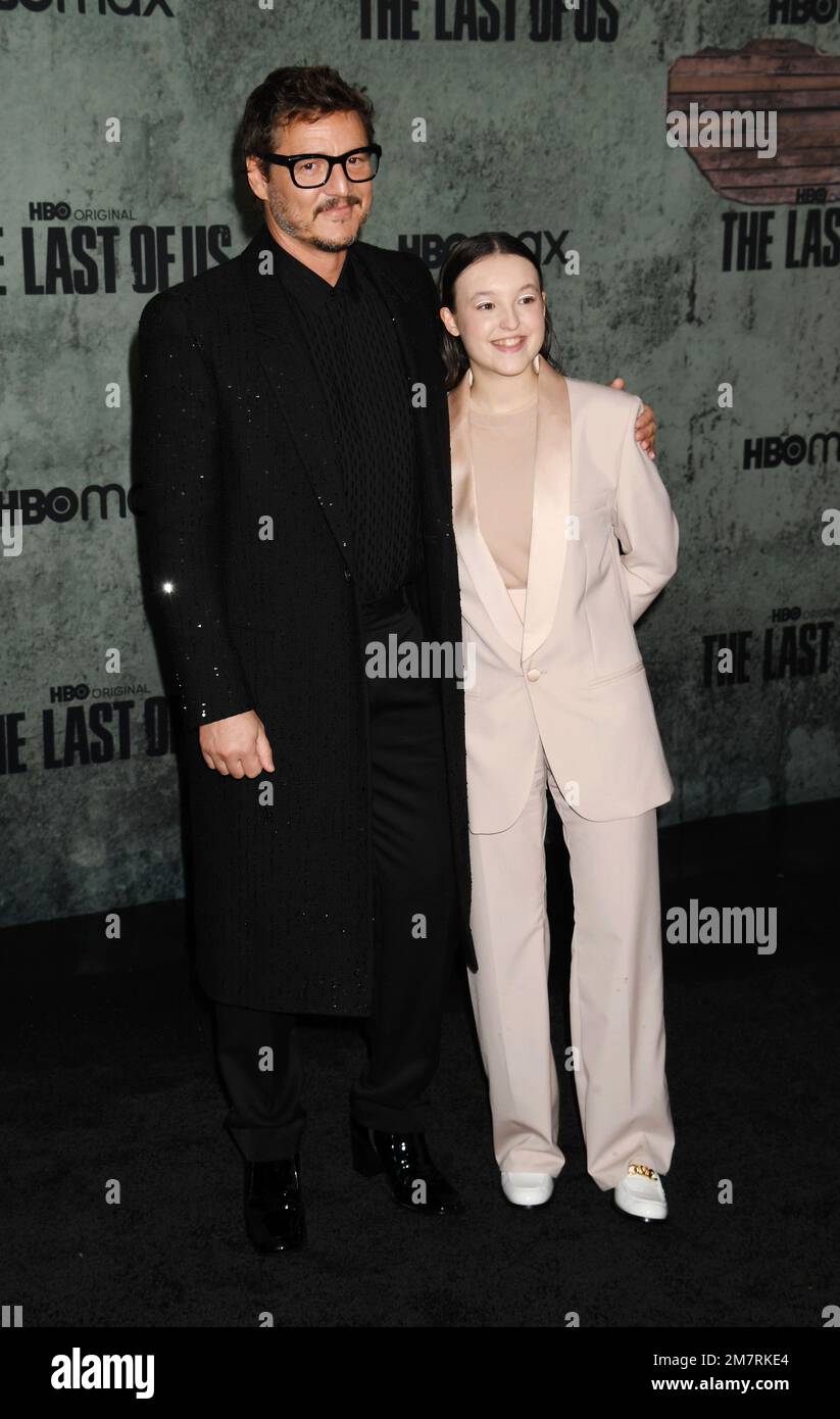 Los Angeles, California, USA. 09th Jan, 2023. (L-R) Pedro Pascal and Bella Ramsey attend the Los ...