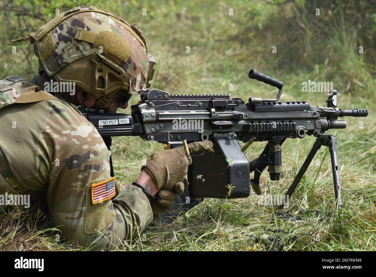U.S. Army Spc. William Caudill with Lightning Troop, 3rd Squadron, 2nd ...