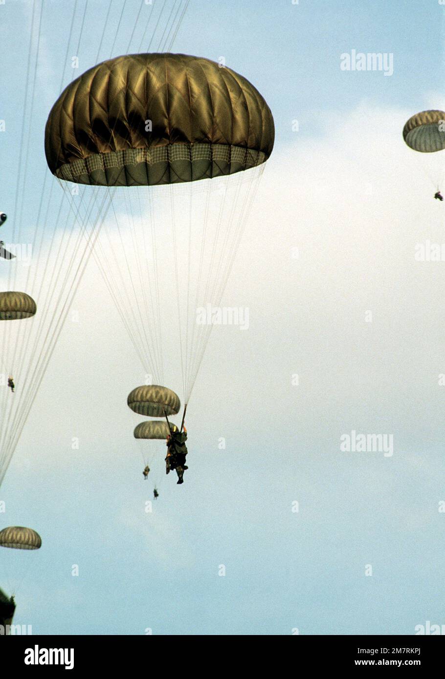 Paratroopers descend on Drop Zone B-70 during Dragon Team, the largest ...