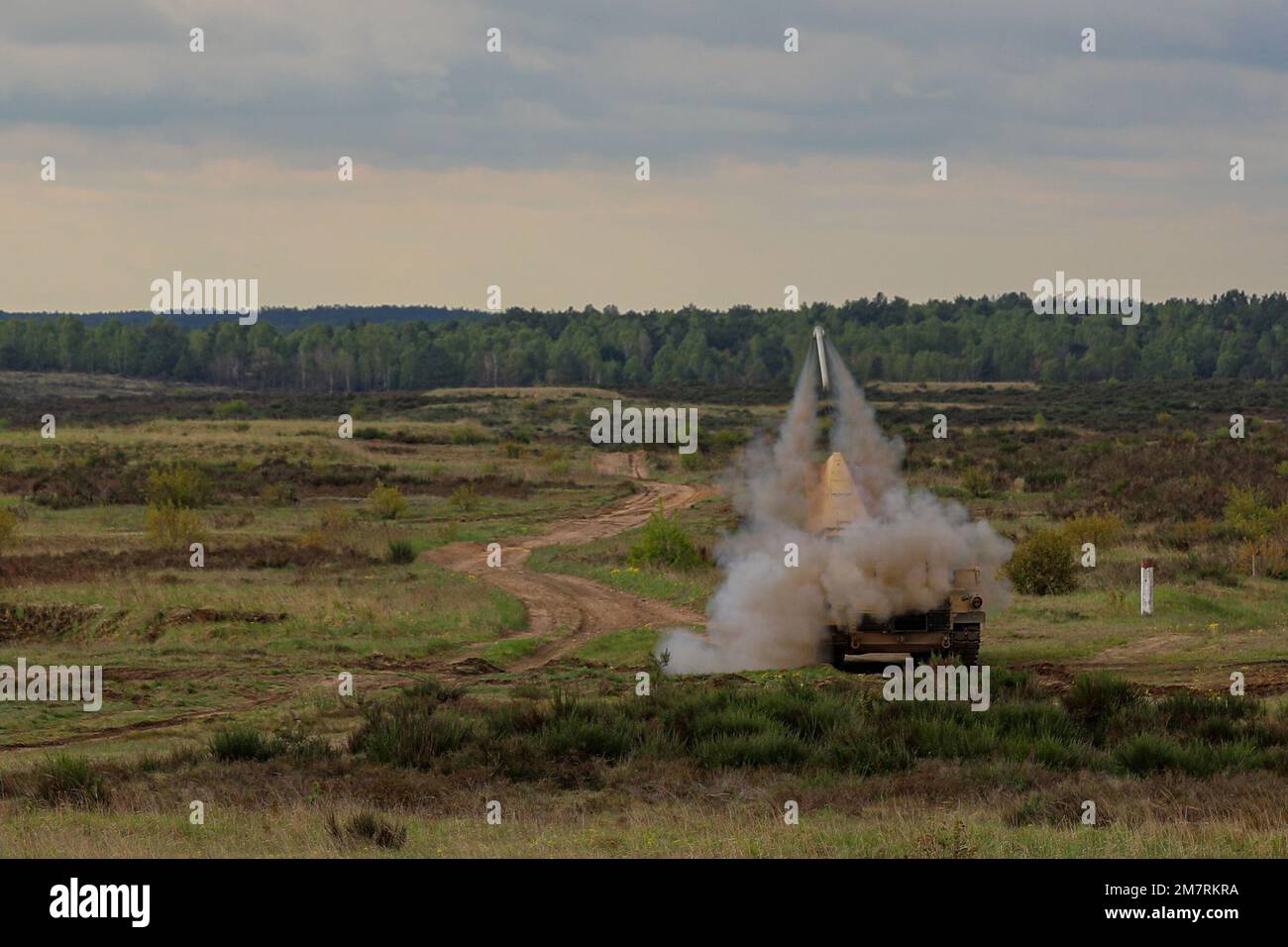 An M1150 assault breacher vehicle assigned to 588th Brigade Engineer ...
