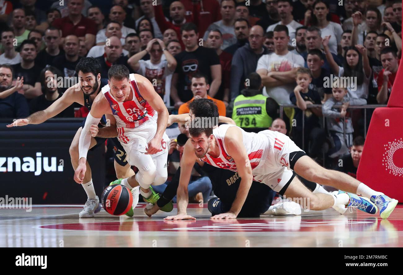 Belgrade, Serbia, 30 December 2022. Nemanja Nedovic of Crvena Zvezda ...