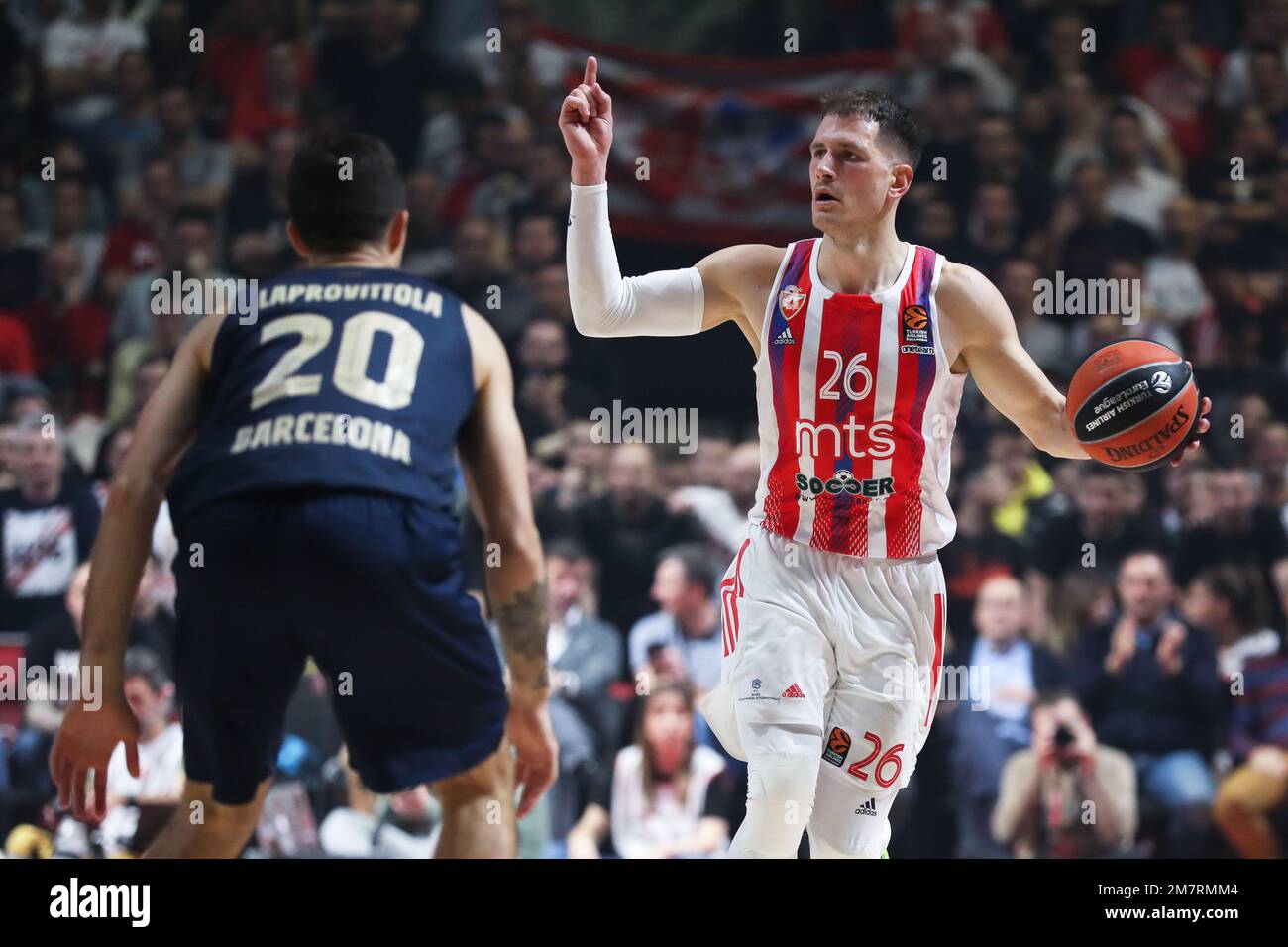Belgrade, Serbia, 30 December 2022. Nemanja Nedovic of Crvena Zvezda ...