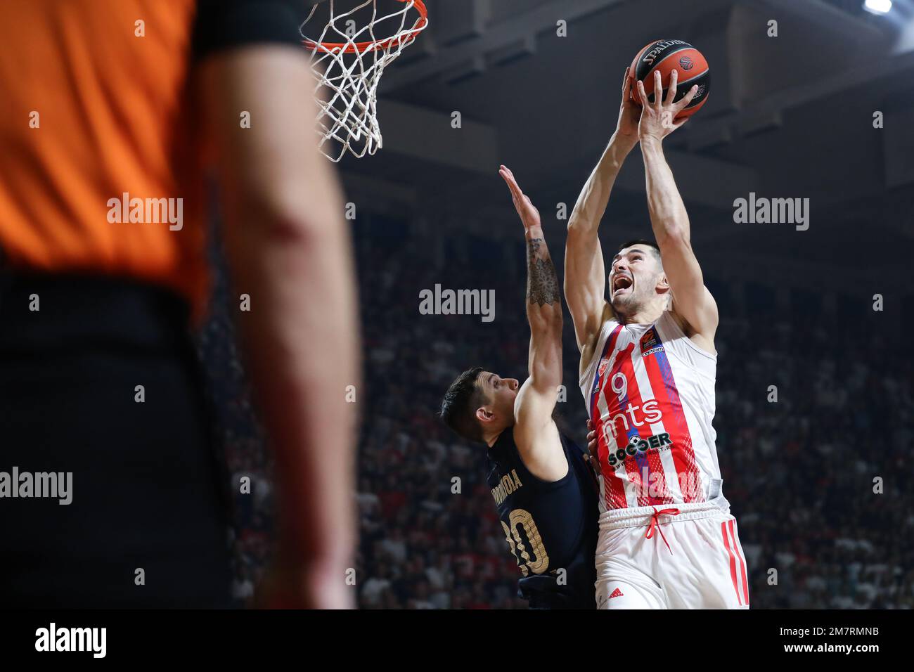 Belgrade, Serbia, 30 December 2022. Luka Mitrovic of Crvena Zvezda mts ...
