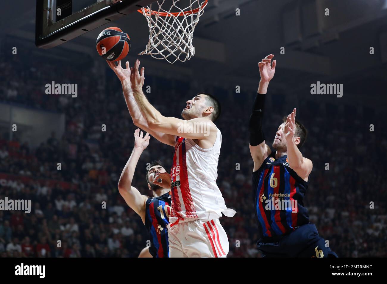 Belgrade, Serbia, 30 December 2022. Luka Mitrovic of Crvena Zvezda mts ...