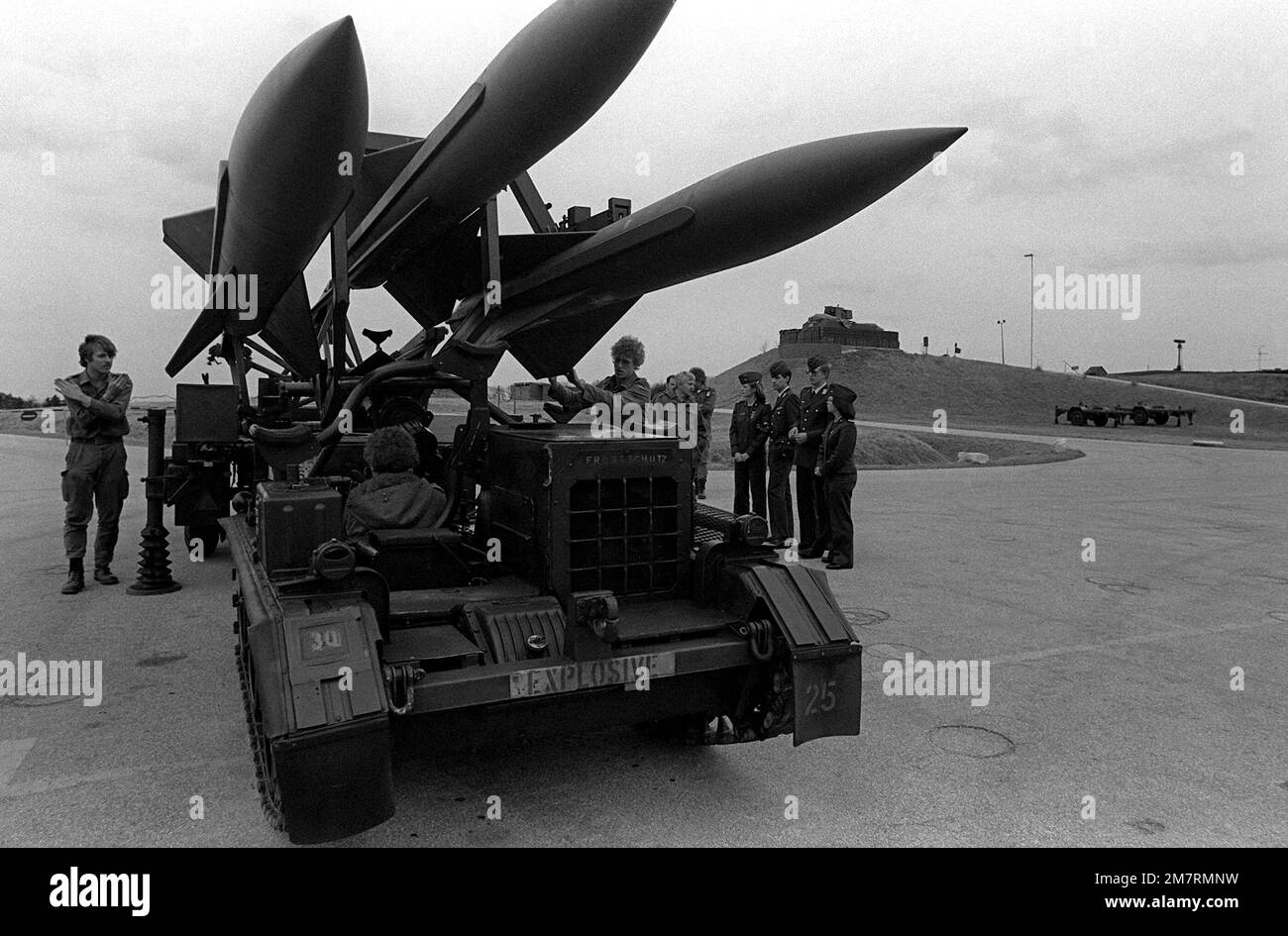 U. S. Air Force Academy cadets visit a German Hawk missile site ...