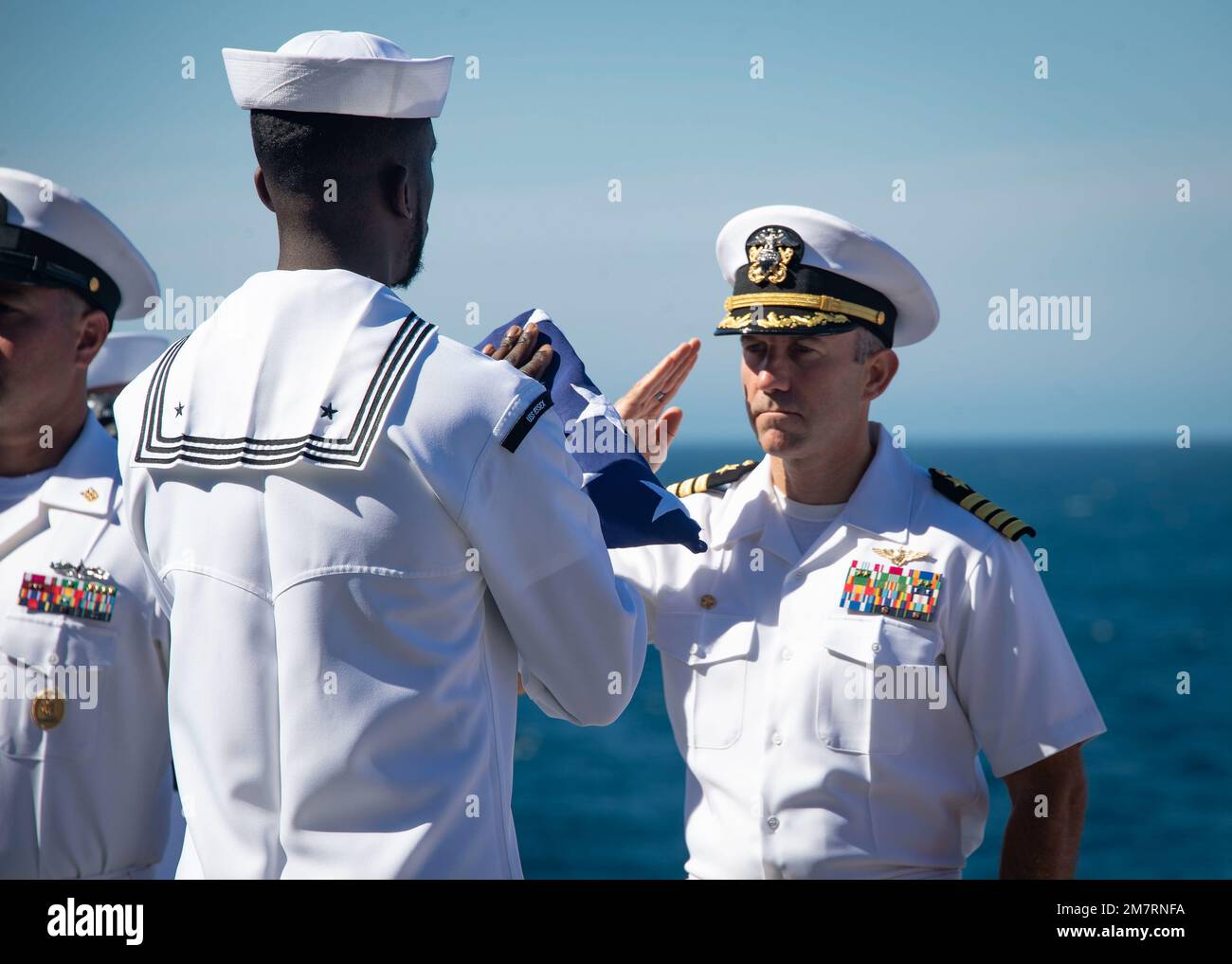 PACIFIC OCEAN (May 12, 2022) Capt. Aaron Taylor, commanding officer of ...