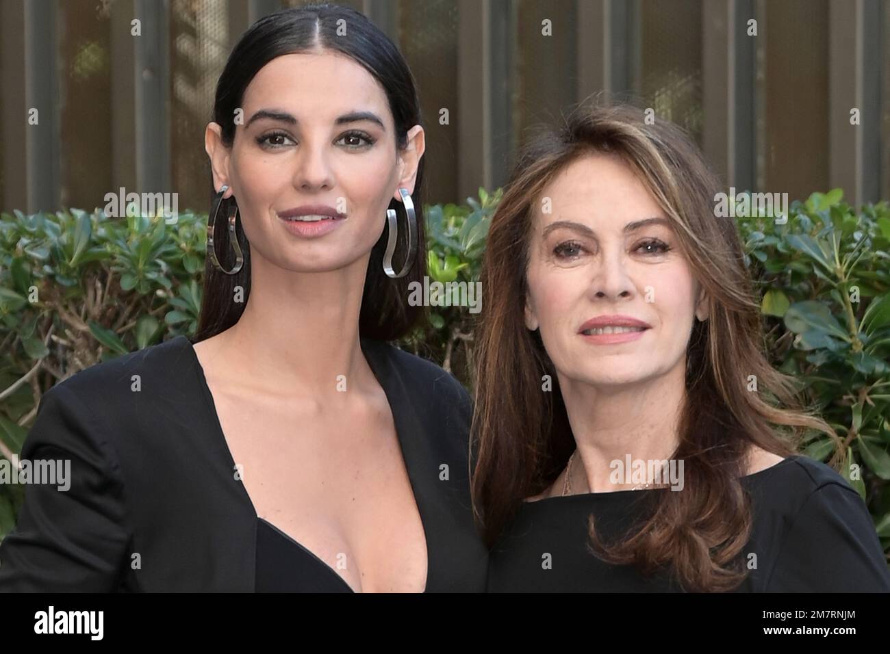 Francesca Chillemi (L) and Elena Sofia Ricci (R) attend at the ...