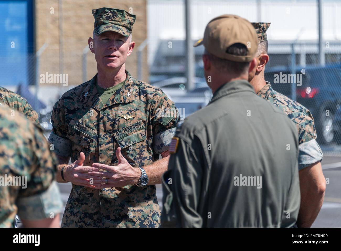 220512-N-VQ947-1039 SAN DIEGO (May 12, 2022) — Col. Samuel Meyer, left ...
