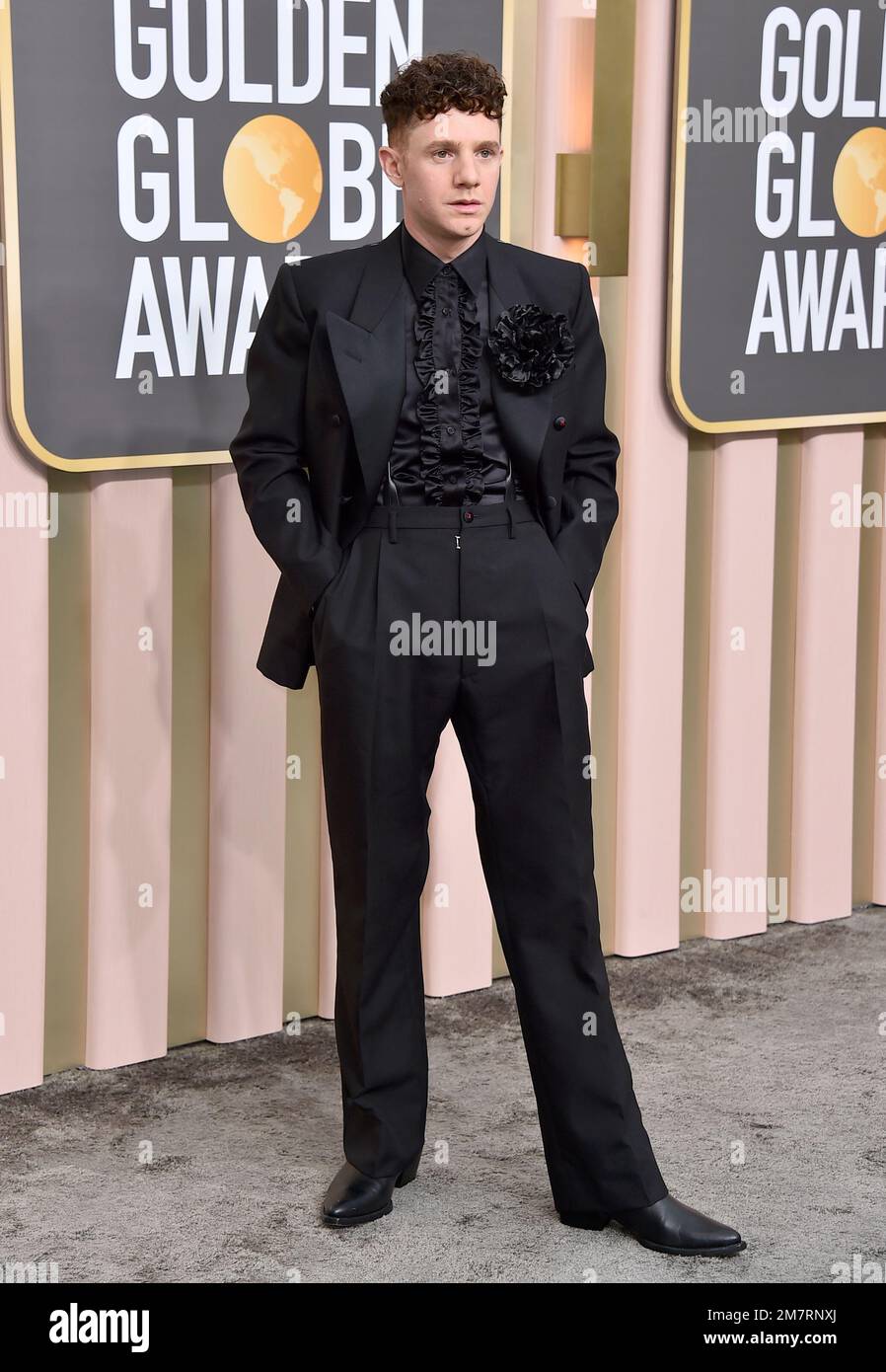 Chris Perfetti arrives at the 80th annual Golden Globe Awards at the ...