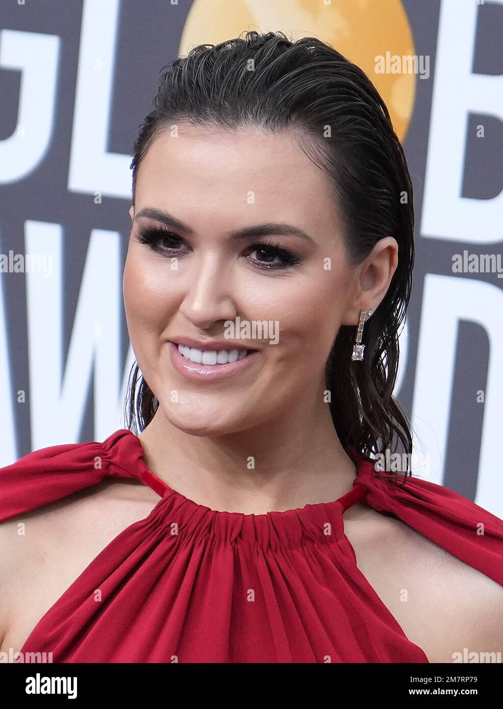 Los Angeles, USA, 10/01/2023, Cassie DiLaura arrives at the 80th Annual ...