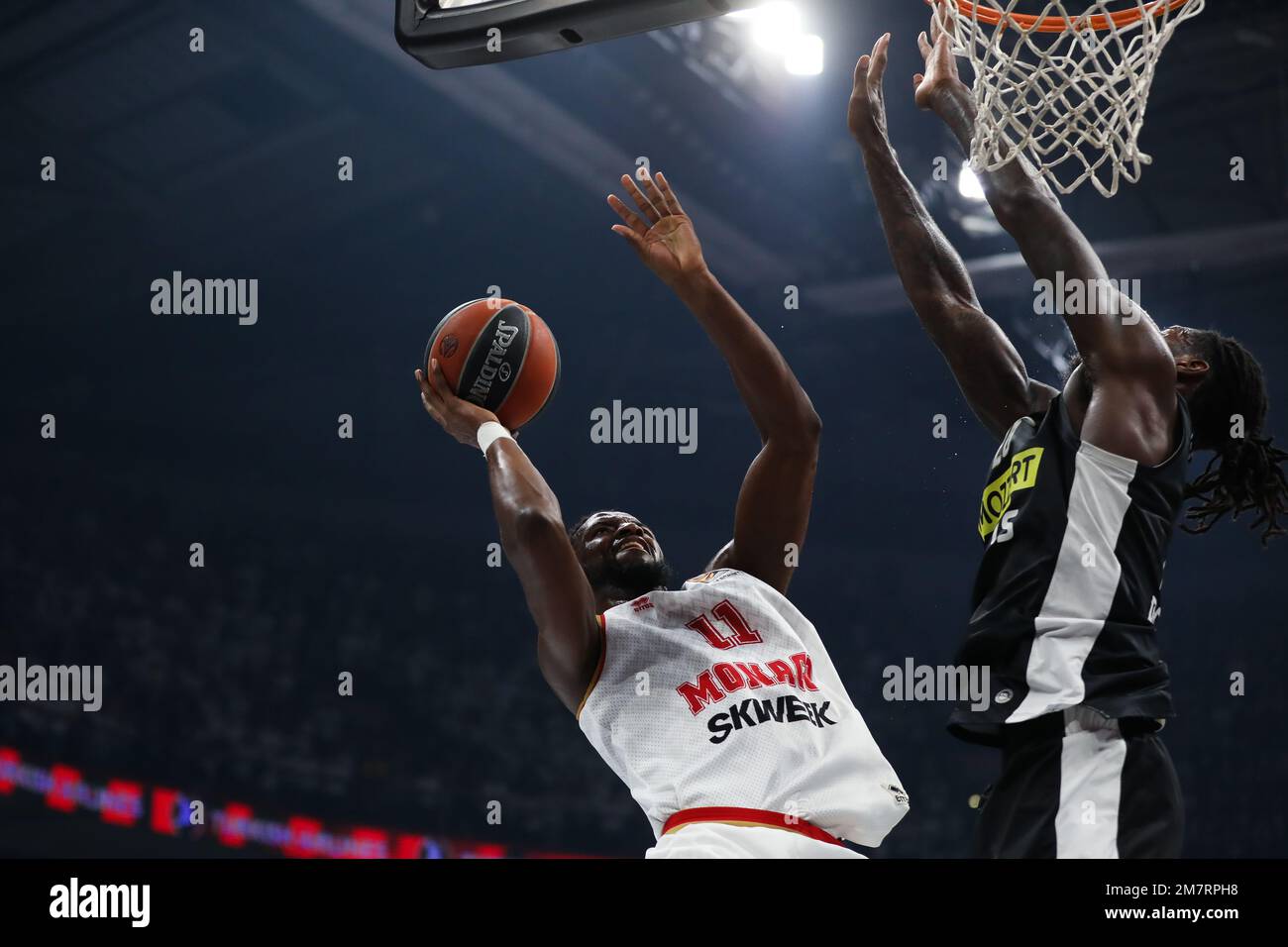 Belgrade, Serbia, 5 January 2023. Alpha Diallo of AS Monaco in action ...