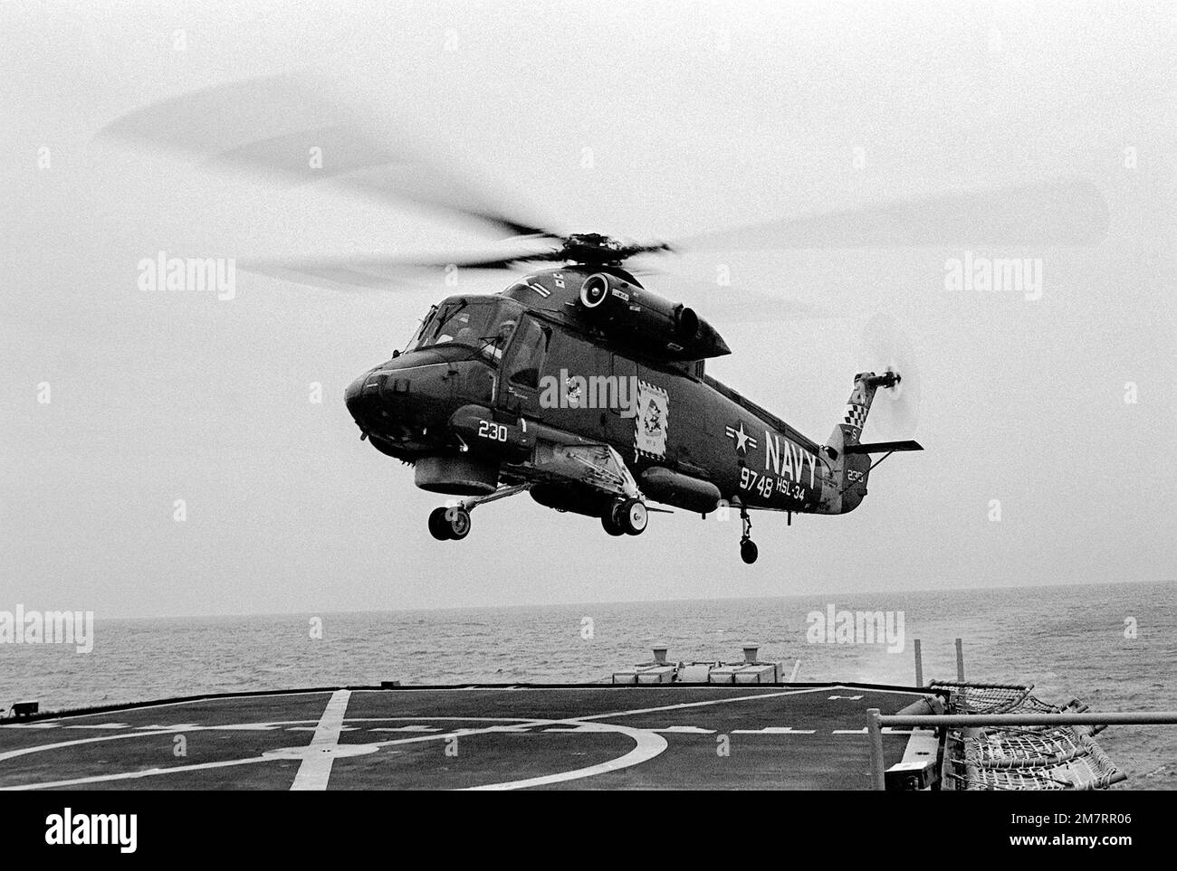 A left side view of an SH-2 Seasprite light airborne multi-purpose ...