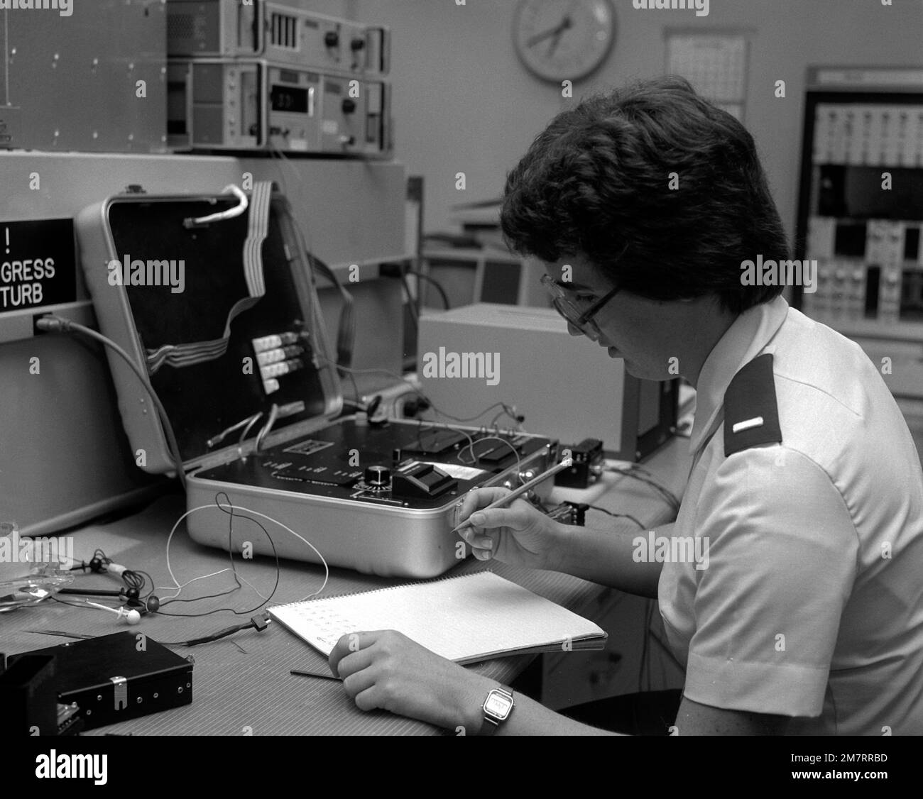 Second LT. Joanne Shackford, a biomedical engineer, conducts an ...
