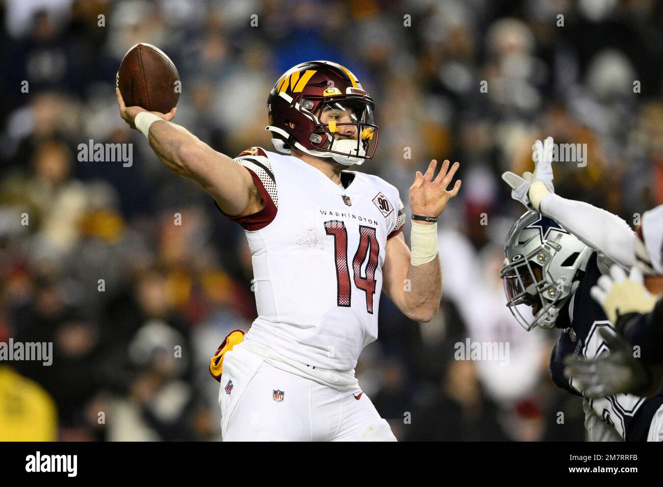 Washington Commanders quarterback Sam Howell (14) in action during the ...