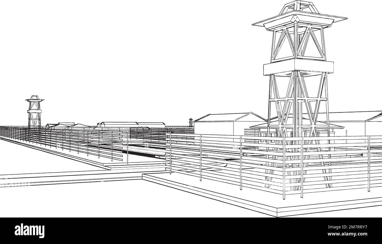 Abstract Constructions Of The Military Complex Vector Stock Vector ...