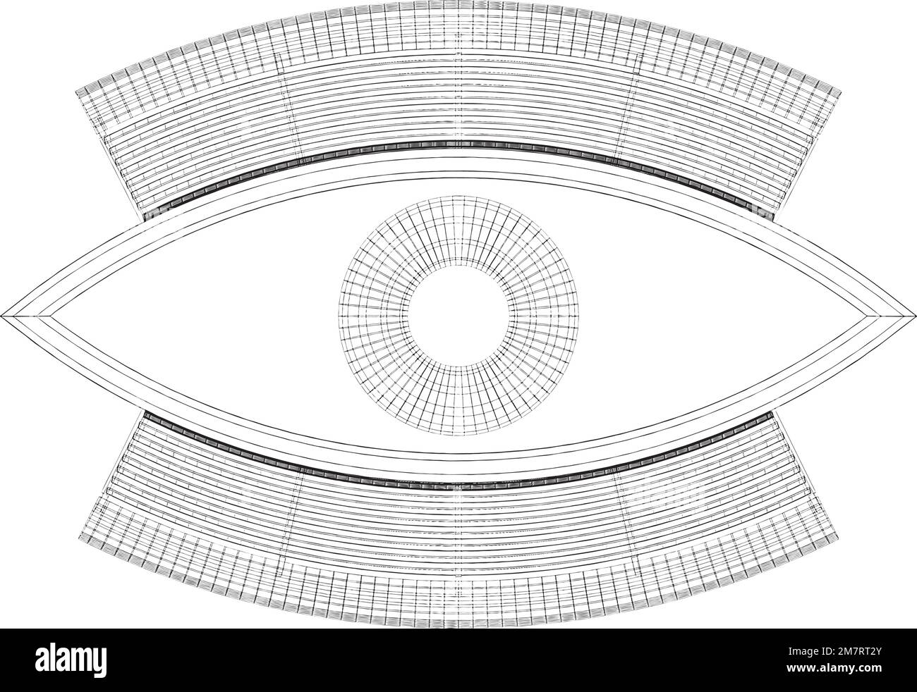 Abstract Construction Structure Eye Vector Stock Vector Image & Art - Alamy