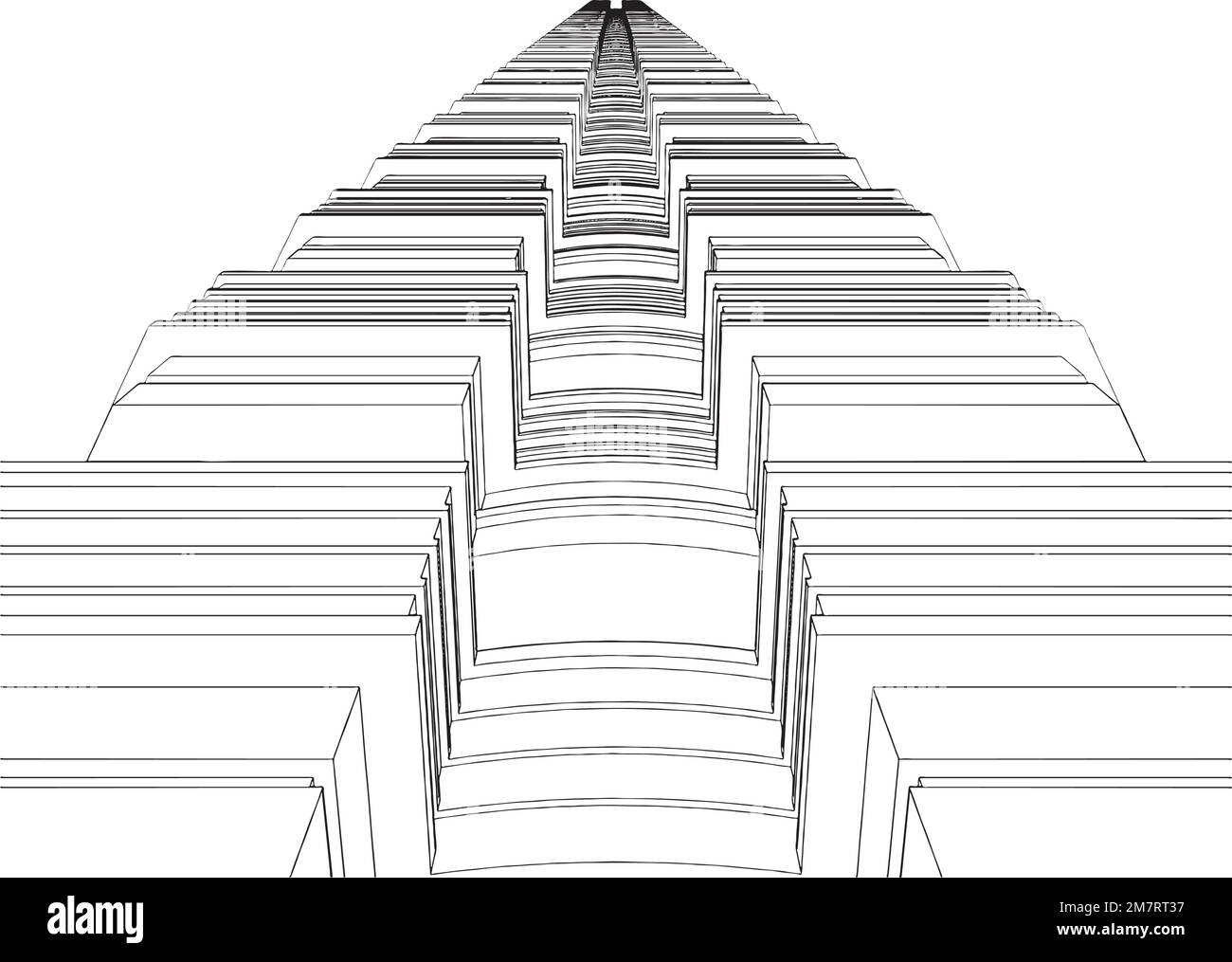 Abstract city view Cut Out Stock Images & Pictures - Alamy