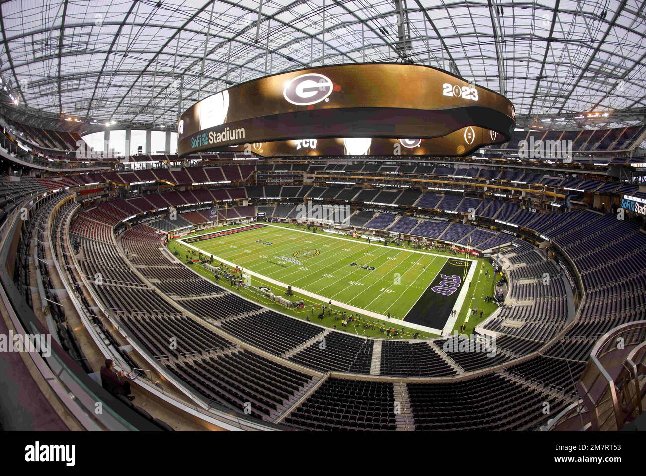 January 09, 2023 General overview interior of SoFi Stadium before CFP ...